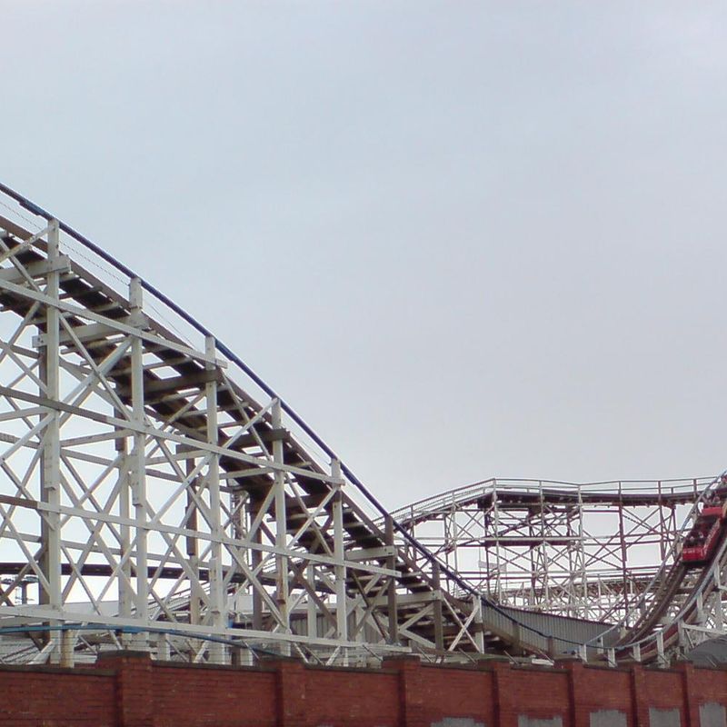 Nickelodeon Streak - Wooden roller coaster at Pleasure Beach Resort in ...