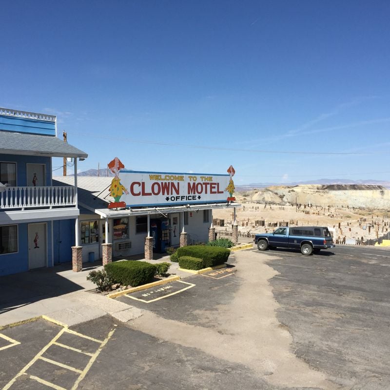 Clown Motel - Motel thématique de clowns à Tonopah, États-Unis