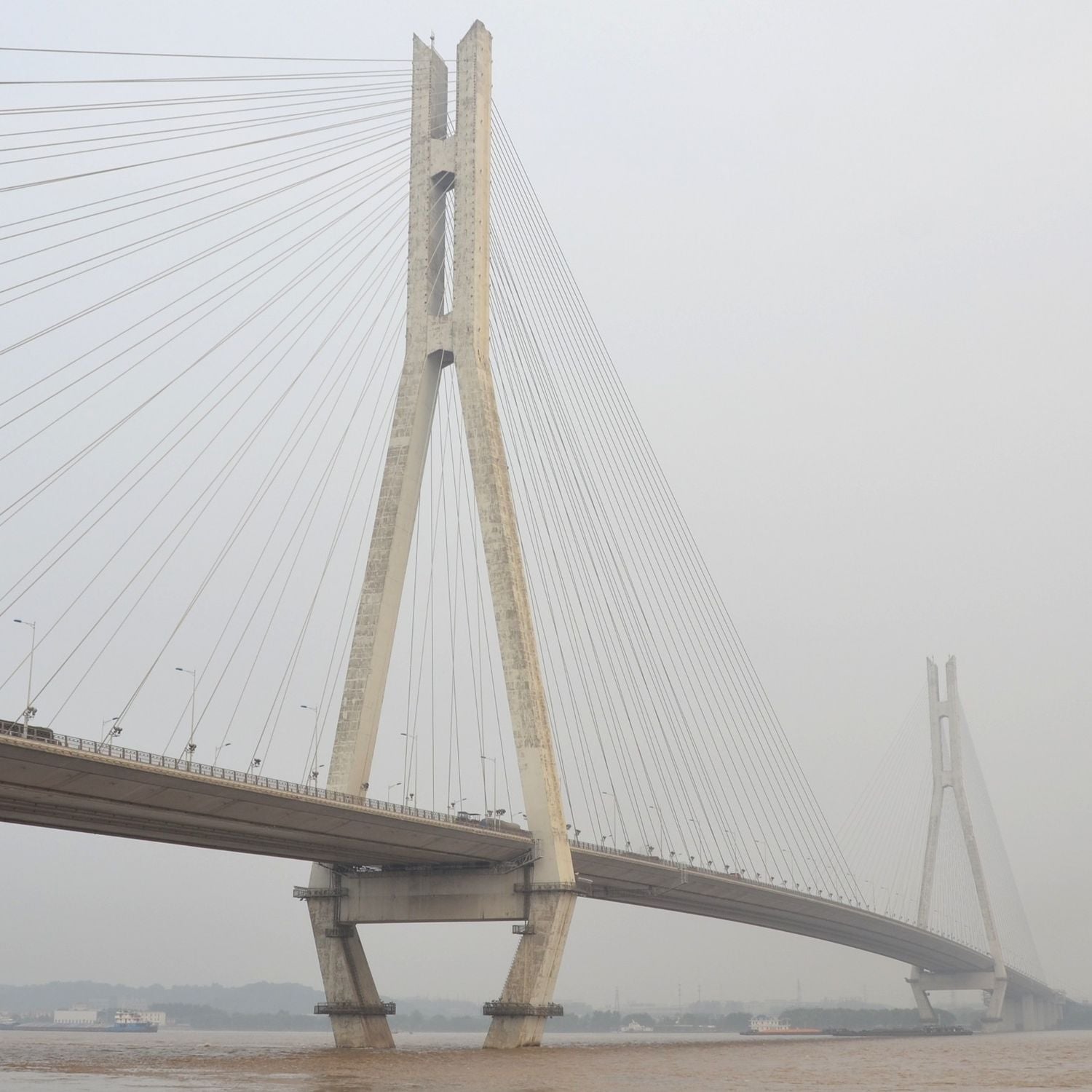 Nanjing Baguazhou Yangtze River Bridge - Cable-stayed bridge in Nanjing ...