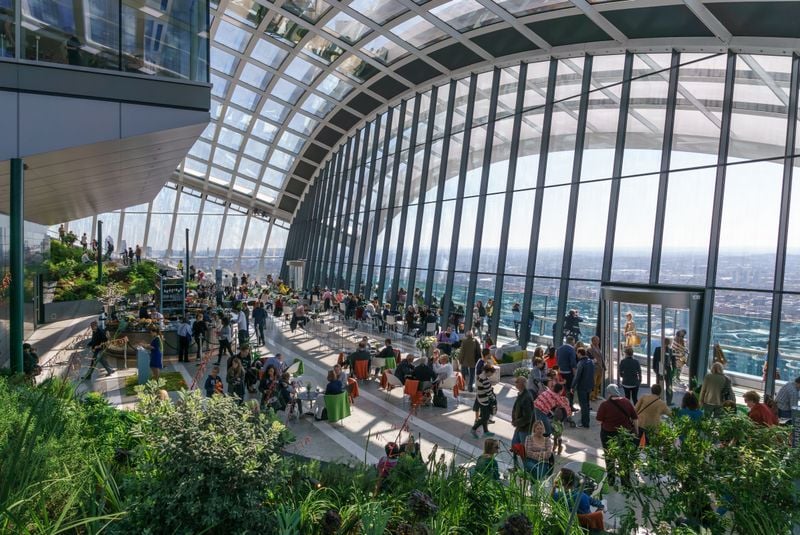 Sky Garden - Ogród publiczny i punkt widokowy w City of London, Anglia