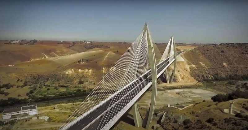 Pont Mohammed-VI - Pont routier à haubans entre Rabat et Salé, Maroc