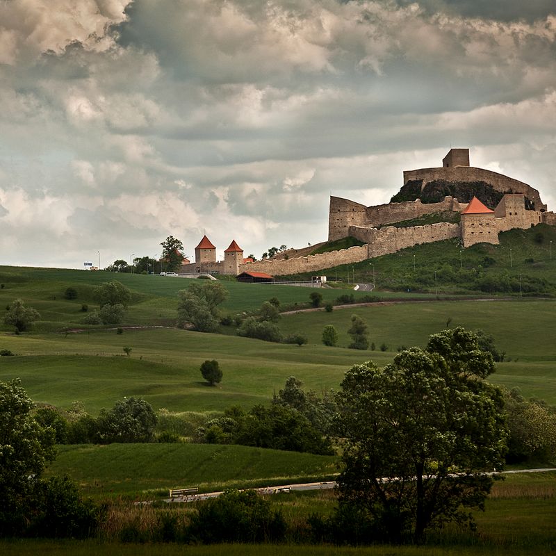Rupea Citadel - Medieval citadel on basalt cliff in Rupea, Romania