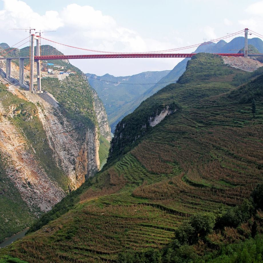 Yachi River Bridge - Pont à haubans à Qingzhen, province du Guizhou, Chine