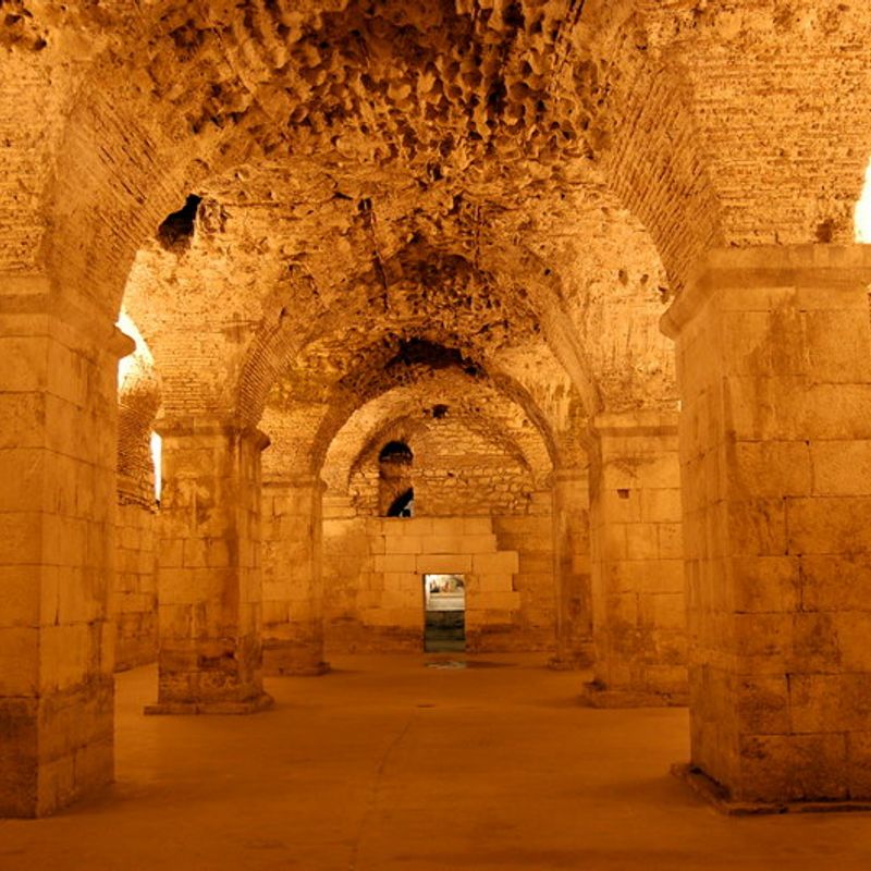 Cellars of Diocletian's Palace - Roman underground chambers in Split ...