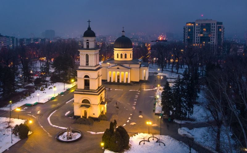 Chișinău - Ville capitale en Moldavie centrale