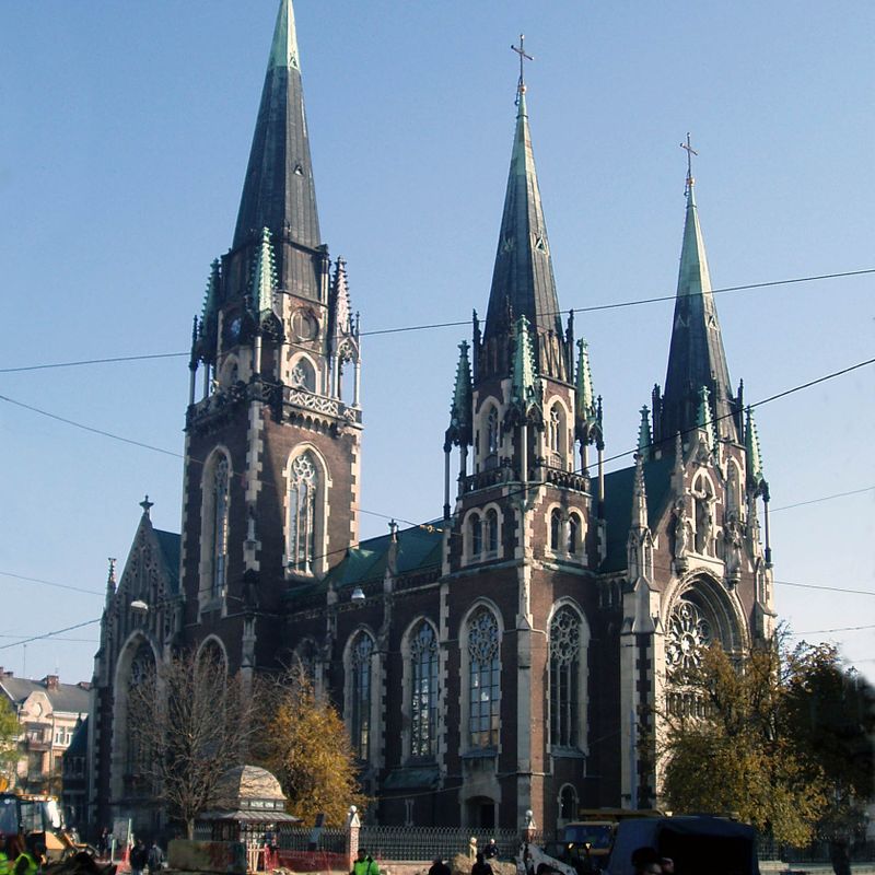 Kościół św. Elżbiety we Lwowie - Neogotycki kościół przy dworcu głównym ...