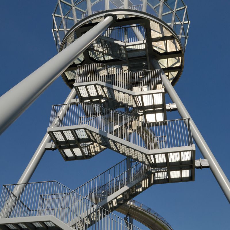 Vitra Slide Tower - Steel observation tower in Weil am Rhein, Germany.