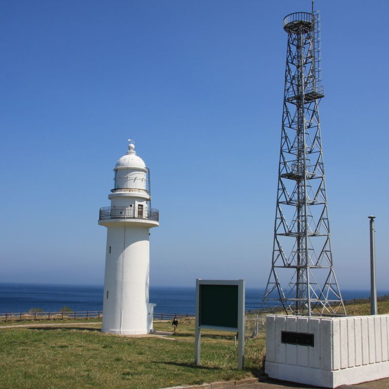 Esanmisaki Lighthouse - Maritime signaling structure in Hakodate, Japan.