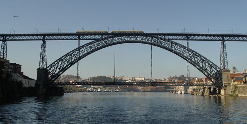 Pont Dom-Luís - Pont en arc métallique à deux niveaux dans le centre ...