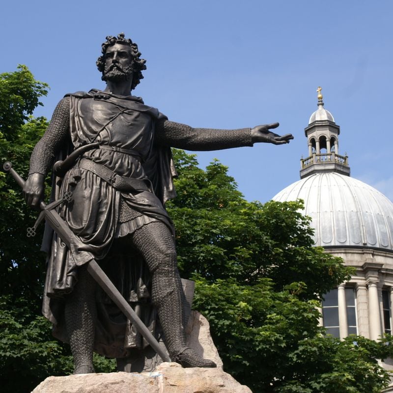 William Wallace Statue, Aberdeen - Sculpture en bronze à Aberdeen, Écosse