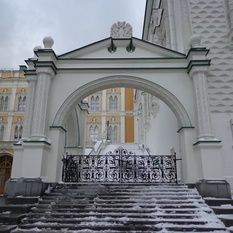 Red Porch - Ceremonial staircase at Palace of Facets in Kremlin, Moscow ...