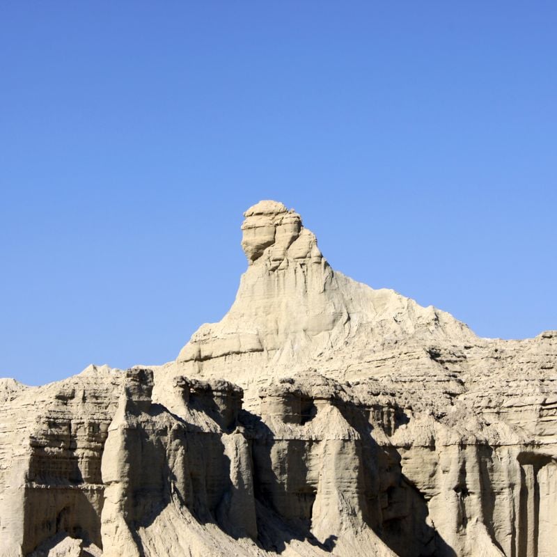 Balochistan Sphinx - Rock formation in Lasbela District, Pakistan