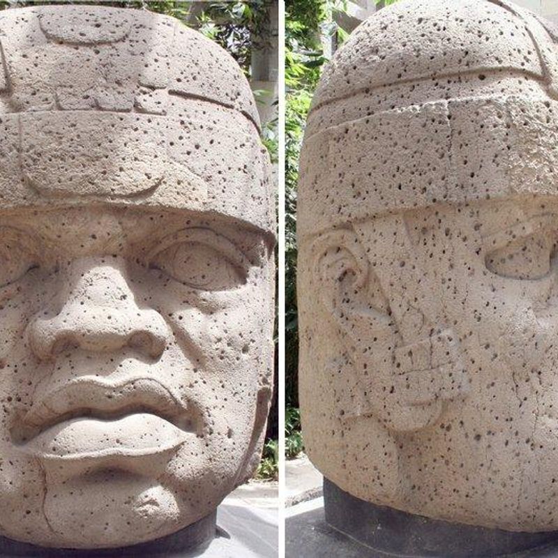 San Lorenzo Tenochtitlán - Olmec archaeological site in Texistepec, Mexico.